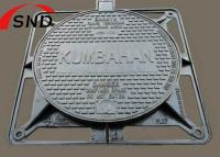 China Ductile Iron Manhole Cover and Frame 850mm x 850mm D400 Load Rating with Epoxy Coating and 56-58kg Weight for sale