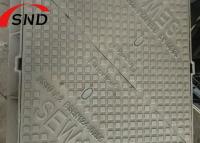 China D400 Class Square Ductile Iron Manhole Cover 400x400mm with High Toughness and Spray Paint Finish for sale