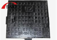 China D400 Class Square Ductile Iron Manhole Cover 400x400mm with High Toughness and Spray Paint Finish for sale