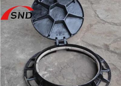 China D400 Anodic Oxidation Ductile Iron Manhole Cover with Lock - 600mm Opening, 70kg Weight for Urban Roads for sale