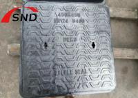 China Double Sealed Ductile Iron Manhole Cover 450x750mm 600x600mm Square Storm Drain for sale