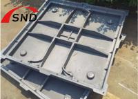 China Double Sealed Ductile Iron Manhole Cover 450x750mm 600x600mm Square Storm Drain for sale