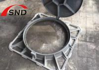 China Double Closing C250 Ductile Iron Manhole Cover 600x600mm with Anti-Theft Security and High Load Capacity for sale