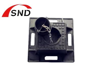 China ISO9001 Certified Double Triangle Ductile Iron Manhole Cover 300x300mm with 26kg Weight for Water Meter Box for sale