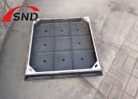 China 600×600mm D400 Ductile Iron Recessed Square Manhole Cover with High Load-Bearing Capacity and ISO9001 Certification for sale