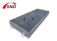 China EN124 D400 Ductile Iron Manhole Cover Double Triangle Design 647x509mm PSRV>70 for sale