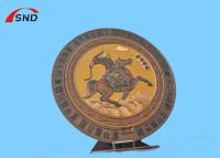 China Ductile Iron Manhole Cover 700x700x100mm Round Painted Class 250 DIN BS for sale