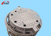 China D400 EN124 Standard 700x700x100mm Round Ductile Iron Manhole Cover for Heavy Duty Urban Roads for sale