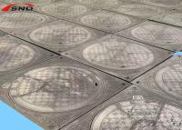 China Ductile Iron Manhole Cover 700x800mm Square Frame Round Cover C250 D400 BS EN124 for sale