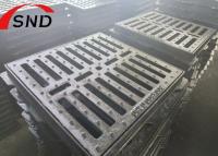 China Slip Proof Square Cast Iron Gully Grate 600×600mm EN124 B125 Class with Asphalt Coating for Drainage Systems for sale