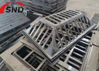 China Square Protrusion Cast Iron Gully Grate C250 Drain Cover 700x700mm for Heavy Duty Roadside Waterflow for sale