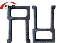 China GGG50 Cast Iron Manhole Steps 250-357mm Length with Anti-Slip Design and EN 124 Compliance for sale