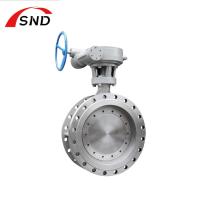 China CF8 Turbine Large Diameter Butterfly Valves Stainless Steel 425°C Temperature Rating Industrial Flow Control for sale