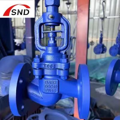 China Cast Iron Corrosion Resistant Globe Valve with 13%Cr Stainless Steel Components for Chemical Industry Applications for sale