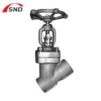 China Forged Steel Y-Type Check Valve DN10-DN50 150LB-800LB with Internal Thread Flanged Connection for Industrial Applications for sale