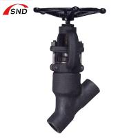China Forged Steel Y-Type Check Valve DN10-DN50 150LB-800LB with Internal Thread Flanged Connection for Industrial Applications for sale