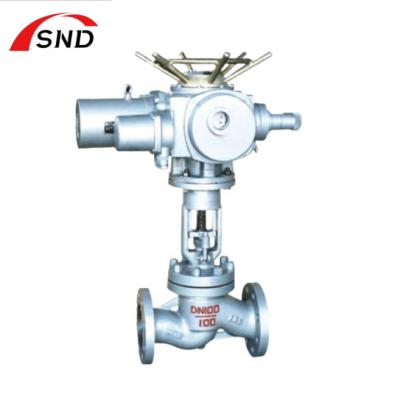 China Electric Cast Iron Globe Valve DN50-250 Flange Type with 16.0MPa Pressure Rating and CE Certification for sale