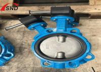 China Manual Wafer Butterfly Valve DN150 Ductile Iron with 150-2500LB Pressure Rating for HVAC and Industrial Applications for sale