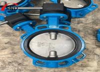 China Manual Wafer Butterfly Valve DN150 Ductile Iron with 150-2500LB Pressure Rating for HVAC and Industrial Applications for sale