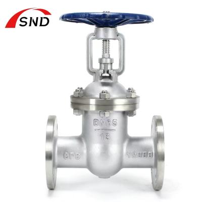China Sanitary Stainless Steel CF8 304 Gate Valve with Flanged Connection - 18 Month Warranty - Z41H-16P Rated for sale