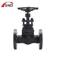 China API DIN JIS Forged Steel Flange Gate Valve A105 Material 1/2-2 Inch Size 150LB-600LB Pressure Rating for sale