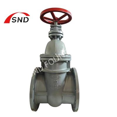 China QT450 Ductile Iron Manual Gate Valve PN10-PN16 2-20 Inch Flanged for Industrial Water for sale