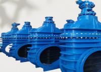China Large Diameter Concealed Stem Gate Valve QT450 PN100 DN600 Flange Elastic Seat Seal for sale