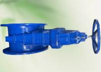 China Large Diameter Concealed Stem Gate Valve QT450 PN100 DN600 Flange Elastic Seat Seal for sale