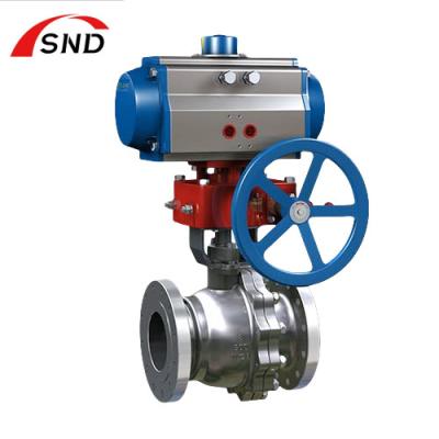 China BSP & NPT WCB Pneumatic Ball Valve 1/2