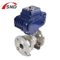 China Explosion Proof Electric Flange Ball Valve Stainless Steel 90° Rotary with 1.6-10 Mpa Pressure Rating for sale