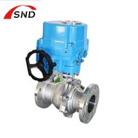 China Explosion Proof Electric Flange Ball Valve Stainless Steel 90° Rotary with 1.6-10 Mpa Pressure Rating for sale