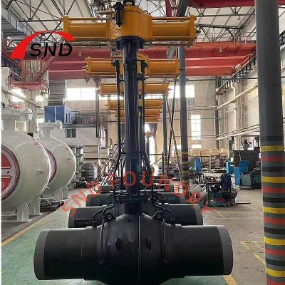 China LF2 Forged Low Temperature Ball Valve DN800 PN80 Gas-Liquid Driven Full-Bore Welded Design for LNG Applications for sale