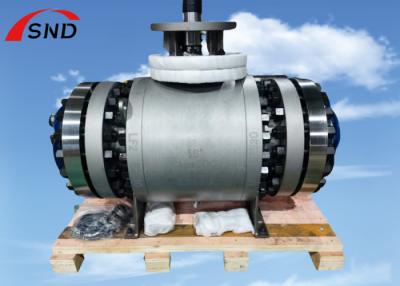 China 6 Inch Class 600 PN110 Forged Steel Trunnion Mounted Ball Valve with Flange Connection for High Pressure Applications for sale