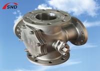 China CF8 Stainless Steel Three-Way Ball Valve DN100 PN16 with Flanged Connection and 18 Month Warranty for sale