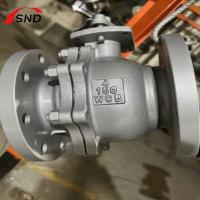 China WCB Flange Ball Valve PN20 DN100 for Oil Gas Water Industrial Piping for sale