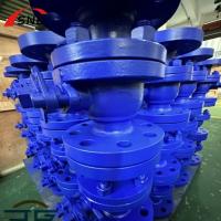 China WCB Flange Ball Valve PN20 DN100 for Oil Gas Water Industrial Piping for sale