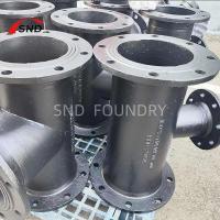 China ISO 2531 Ductile Iron Flanged Equal Tee with Epoxy Coating for Potable Water Systems - DN80 to DN2000, 1.0-2.5 MPa Pressure Rating for sale