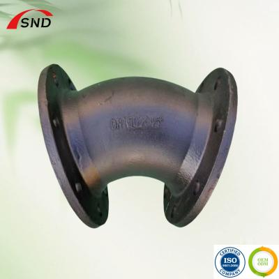 China DN150 Cast Iron Flange Elbow PN10-PN40 Pressure Rating for Water Supply and Industrial Fluid Transport for sale