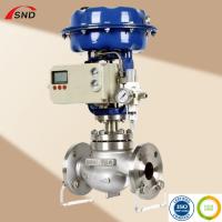 China Intelligent Pneumatic Diaphragm Globe Control Valve DN50 PN16 CF8 Stainless Steel with Digital Positioner for sale
