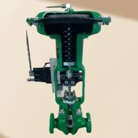 China Soft Seal Single Seat DN100 Control Valve PN16 Pneumatic Industrial Fluid Control Valve WCB Material for sale