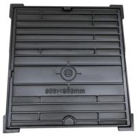 China Square Ductile Iron Manhole Cover C250 D400 Load Bearing Grade 800x800mm for sale