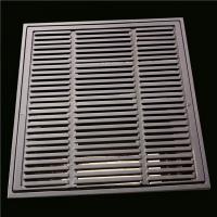 China Square Protrusion Cast Iron Gully Grate C250 Drain Cover 700x700mm for Heavy Duty Roadside Waterflow for sale