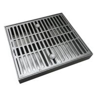 China 500×500mm Cast Iron Gully Grate with Rubber Gasket - EN124 Certified Heavy Duty Drainage for Industrial Applications for sale