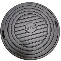 China Ductile Iron Rainwater Manhole Cover B125 Class for Municipal Drainage 600x600mm for sale