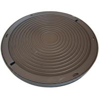China Double Sealed Ductile Iron Manhole Cover 450x750mm 600x600mm Square Storm Drain for sale