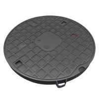 China 600×600 D400 Ductile Iron Manhole Cover - 40 Ton Load Capacity for Heavy Traffic Areas for sale