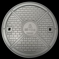 China D400 Ductile Iron Double Layer Anti-Settlement Manhole Cover with 450 MPa Tensile Strength and 30+ Year Service Life for sale