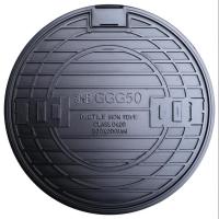 China GGG50 Ductile Iron Round Manhole Cover D400 500x600mm with 40 Tons Loading Capacity for sale