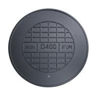 China 850×850mm D400 Ductile Iron Manhole Cover with 600mm Clear Opening - EN124 Standard Heavy Duty Drain Cover for sale