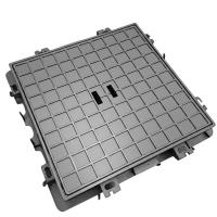 China EN124 D400 Ductile Iron Manhole Cover Double Triangle Design 647x509mm PSRV>70 for sale
